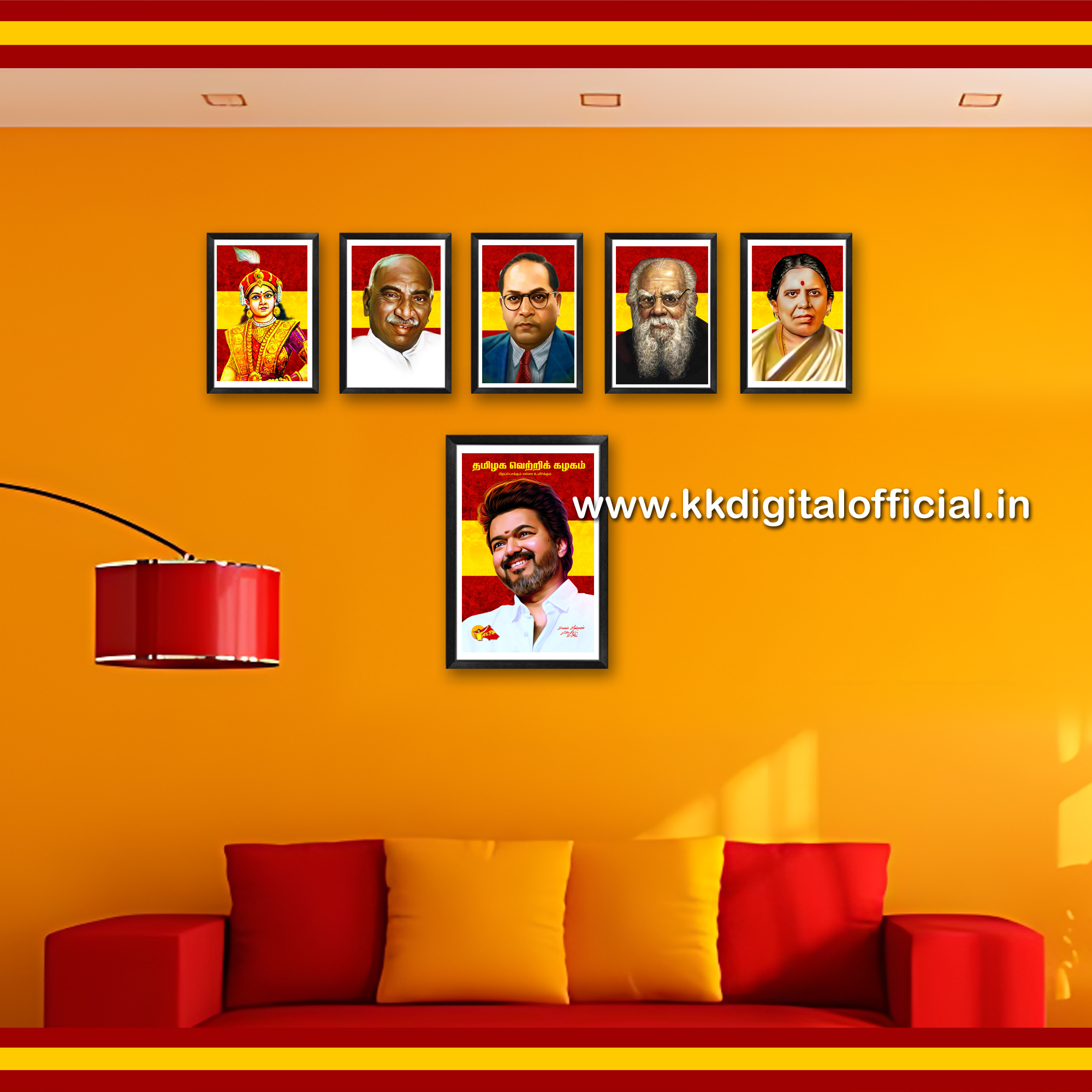 TVK – Tamilaga Vettri Kazhagam, Photo Frame – KK Digital